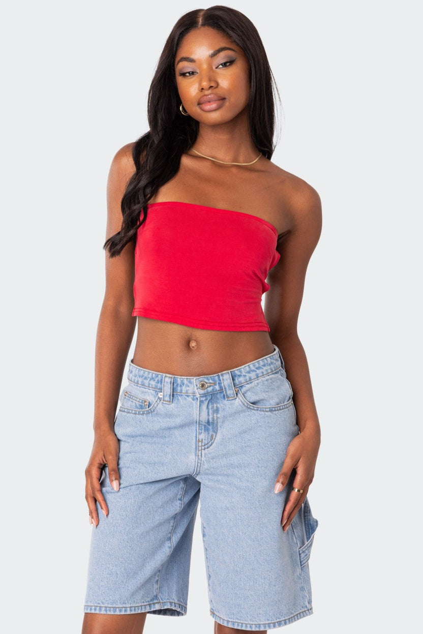 Tao Open Back Tube Top – edikted