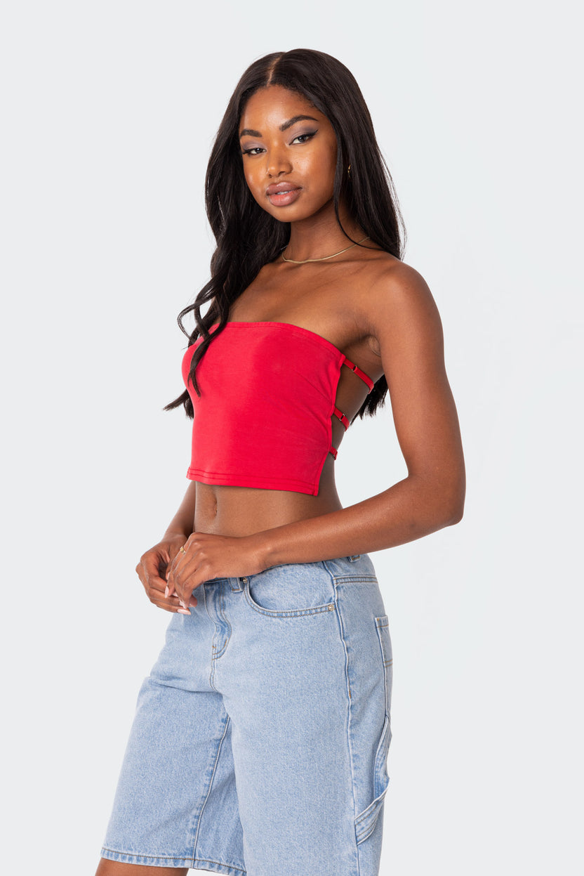 Tao Open Back Tube Top – edikted