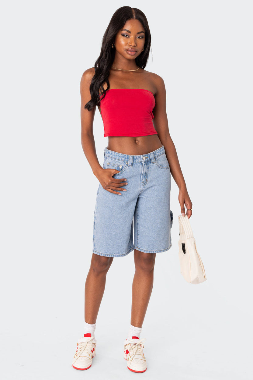 Tao Open Back Tube Top – edikted