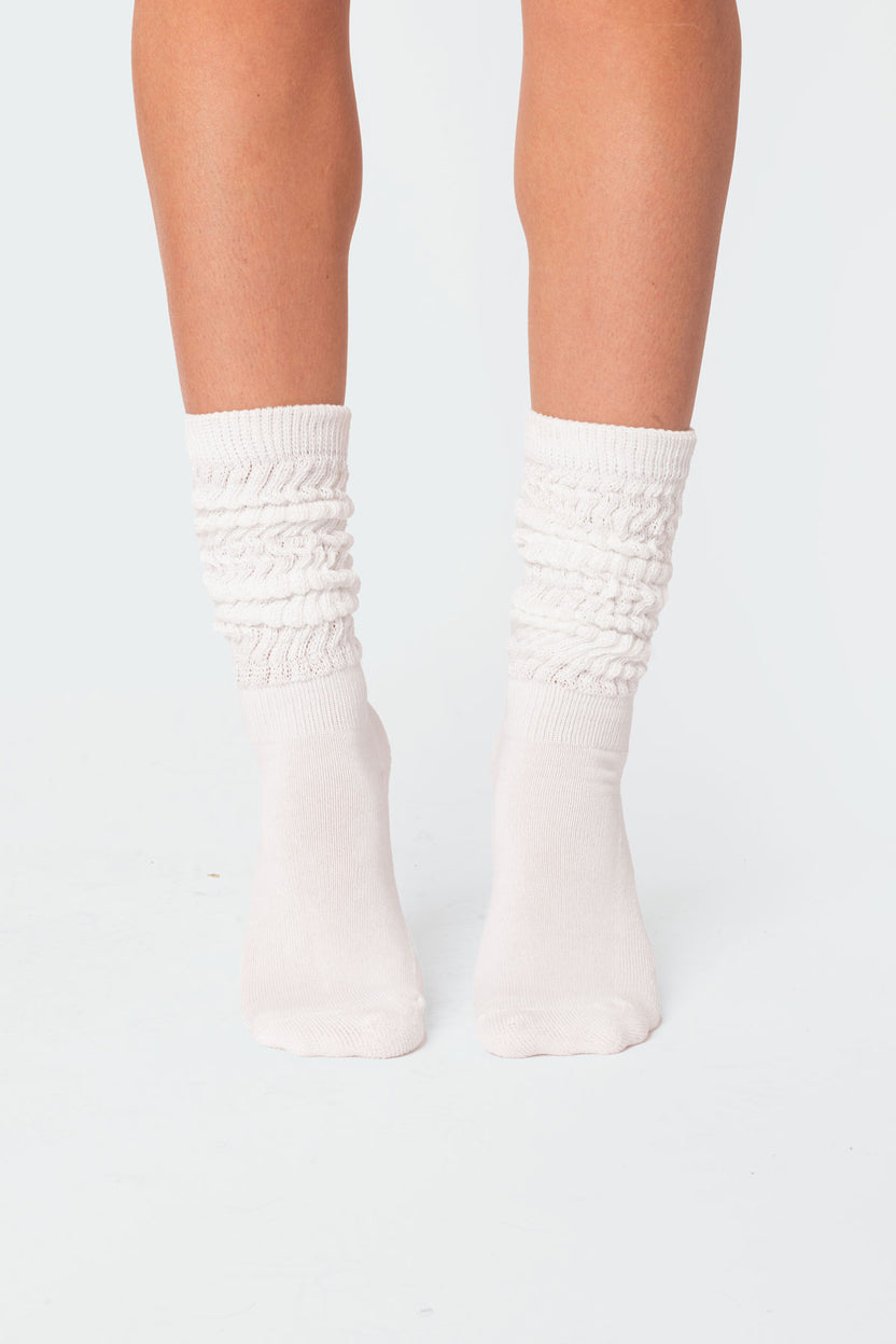 Slouchy Scrunch Socks – edikted