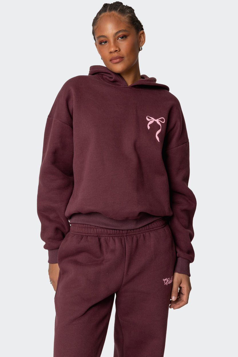 Sasha Bow Detail Hoodie – edikted