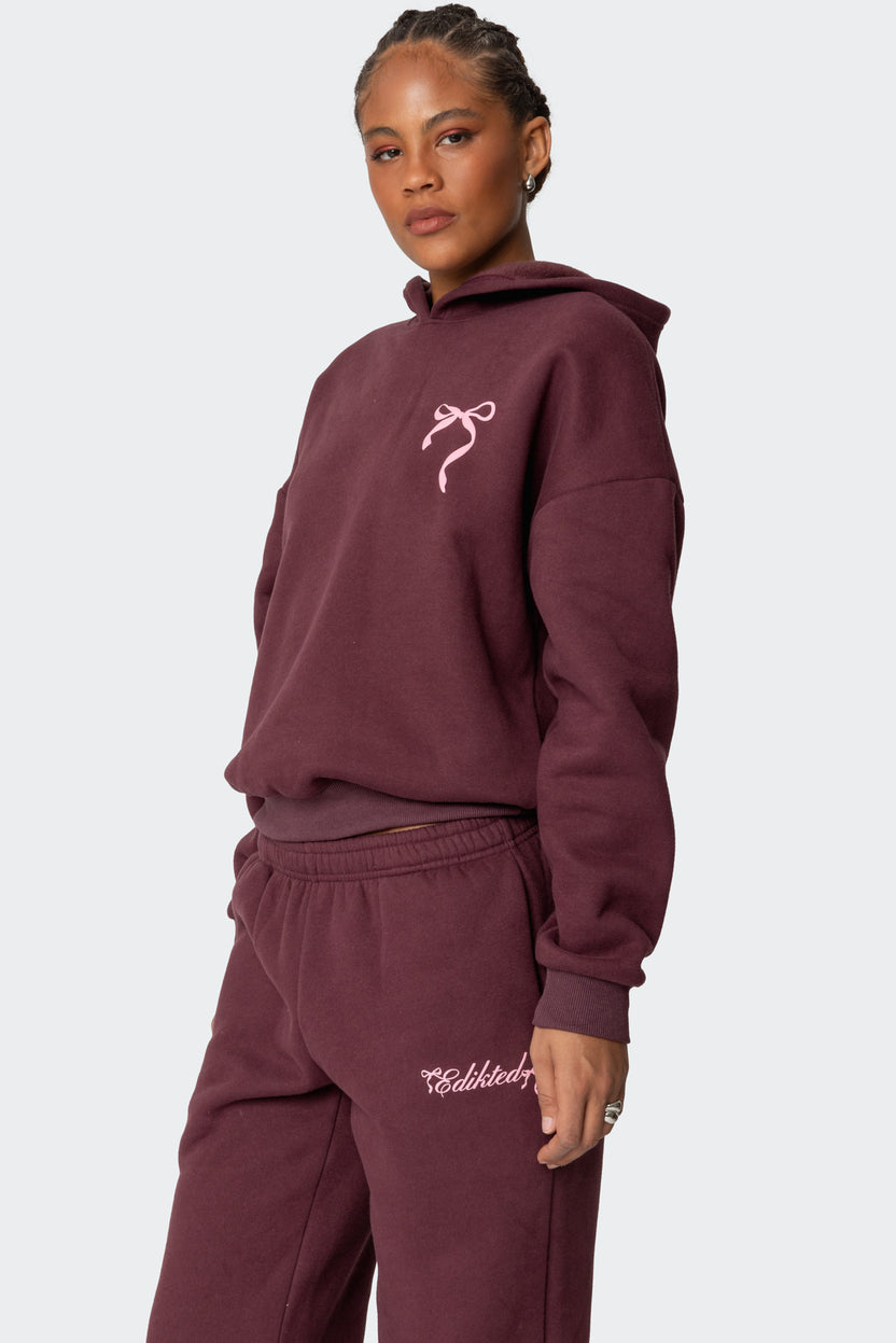 Sasha Bow Detail Hoodie – edikted