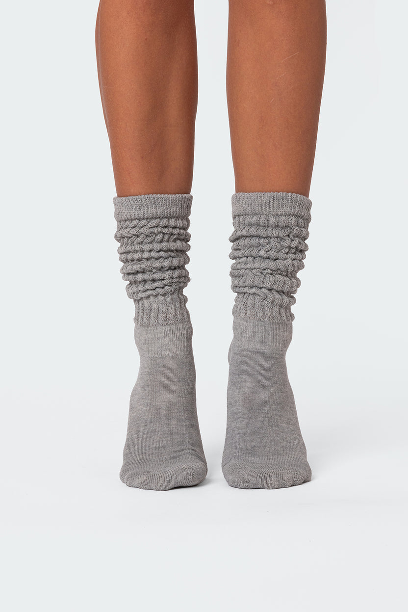 Slouchy Scrunch Socks – edikted