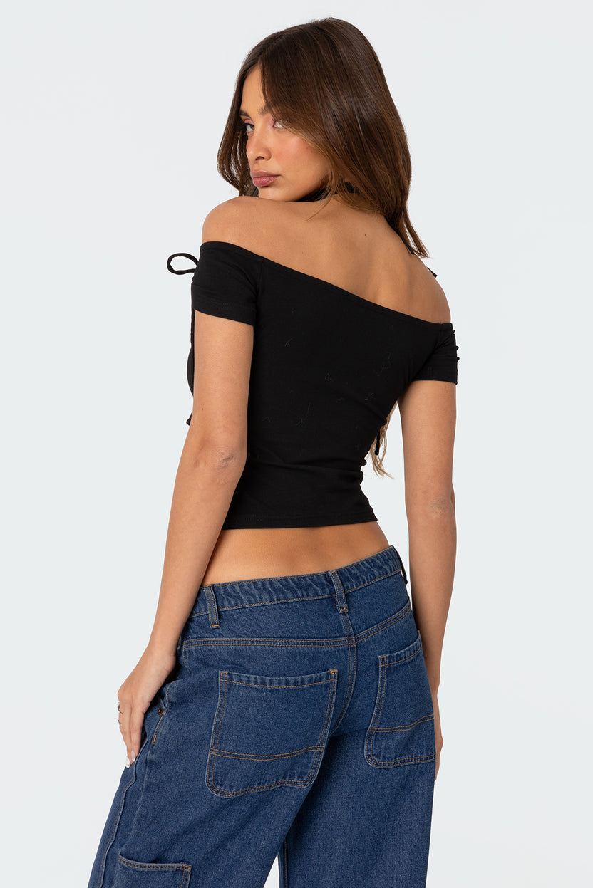 Jess Off Shoulder Top – edikted