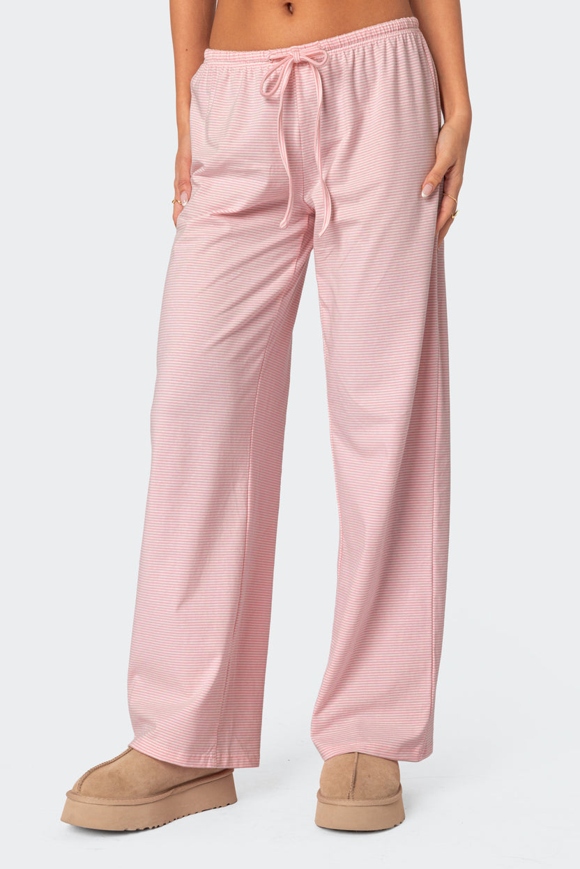 Olivia Striped Loose Fit Pants – edikted