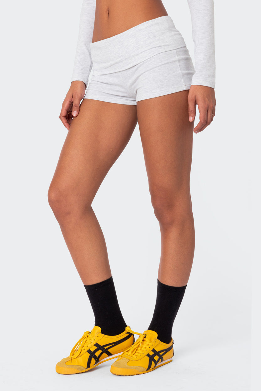 Meg Fold Over Shorts – edikted