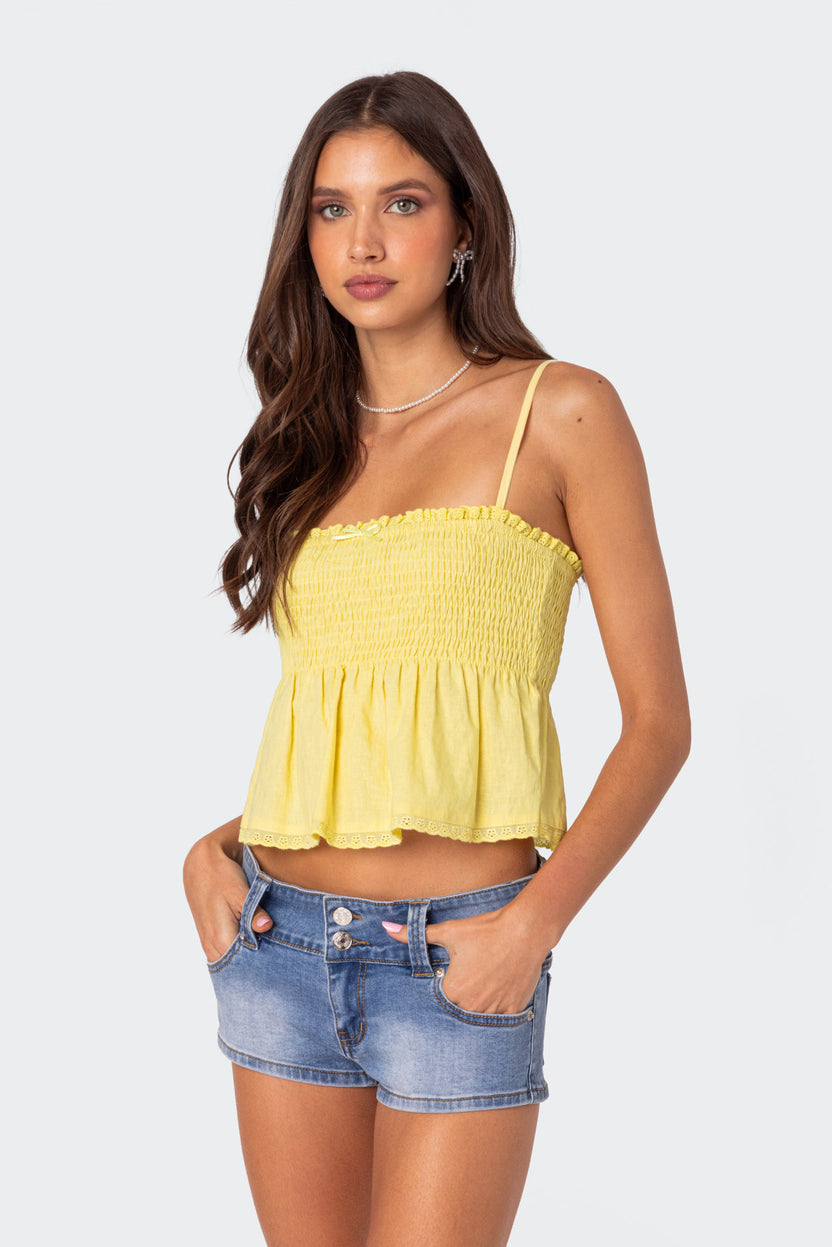 Millie Scrunch Tank Top – edikted