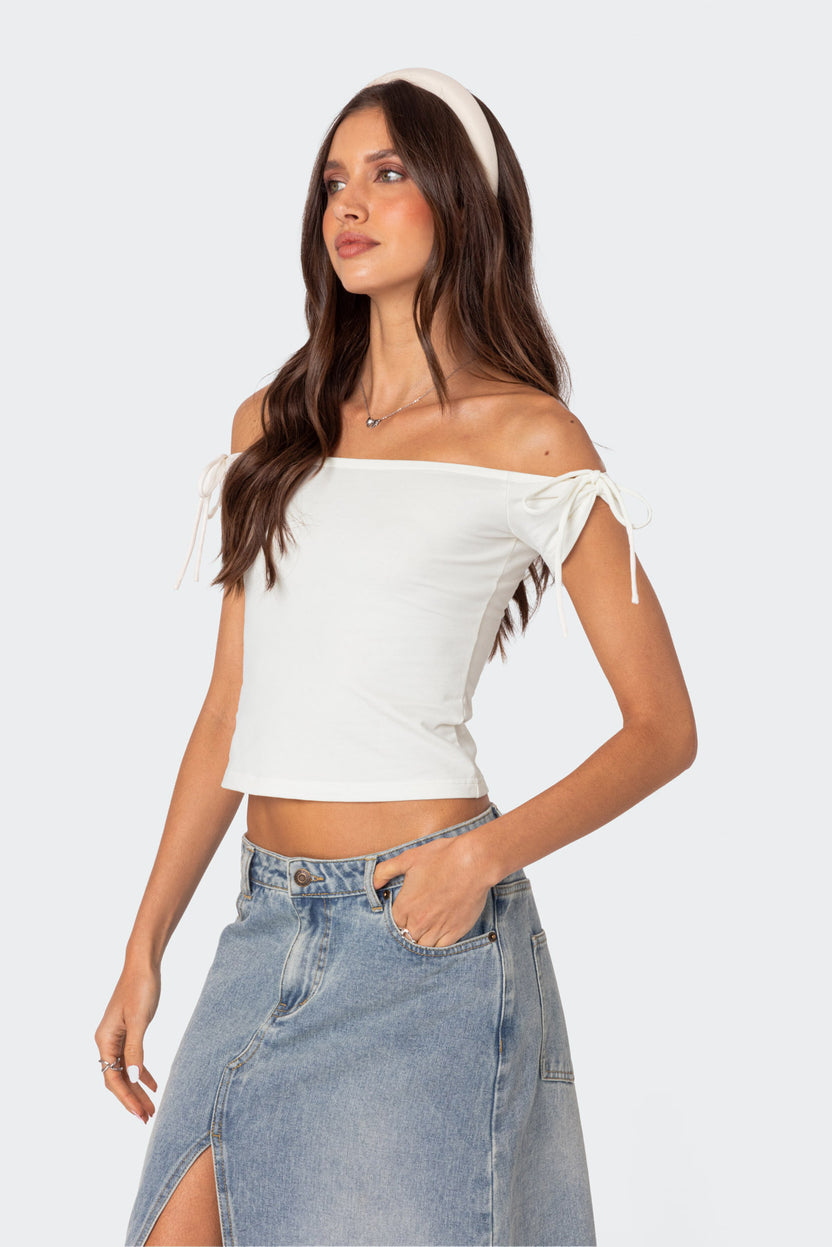 Jess Off Shoulder Top – edikted
