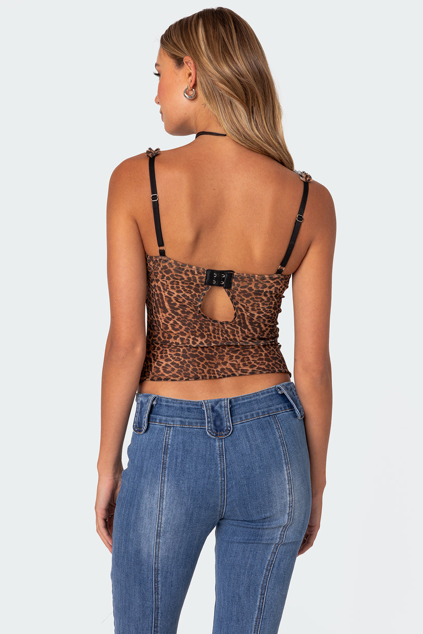 Lidia Sheer Mesh Bra Top – edikted