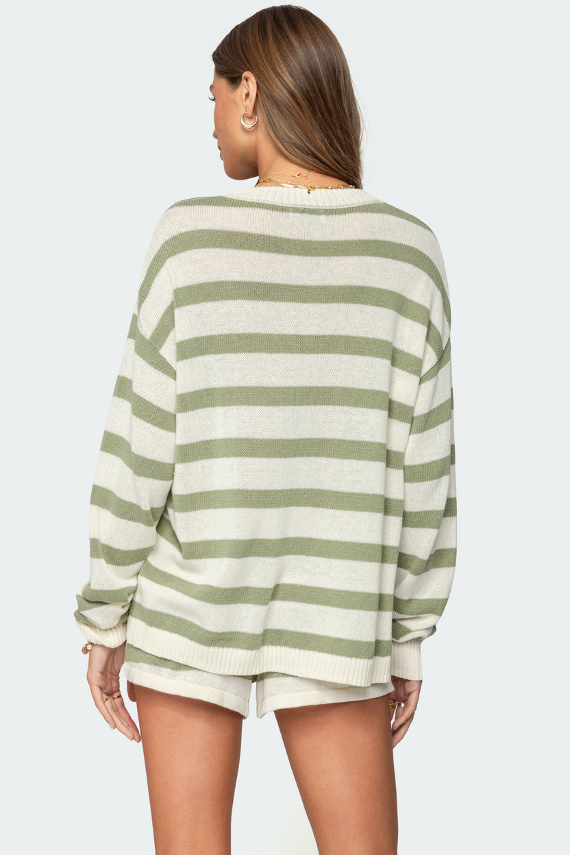 Amaris Oversized Striped Sweater – edikted