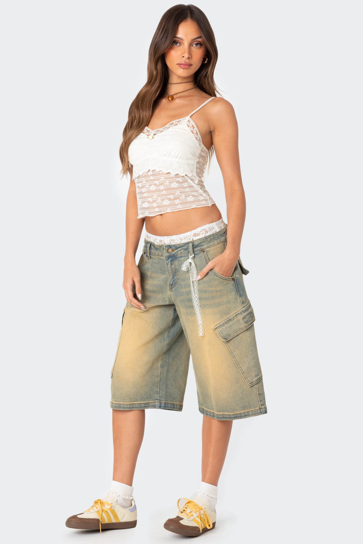 Layered Sheer Lace Tank Top – edikted