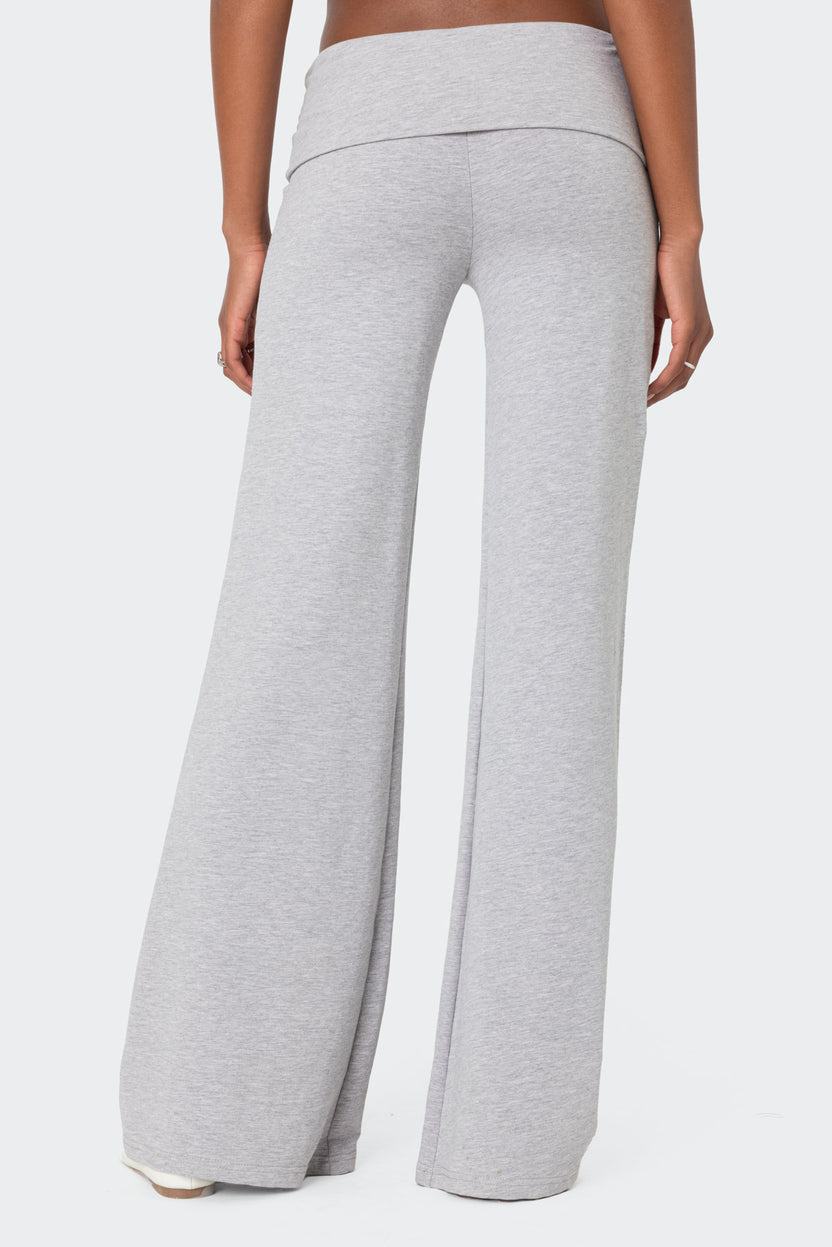 Wide Leg Fold Over Pants – edikted