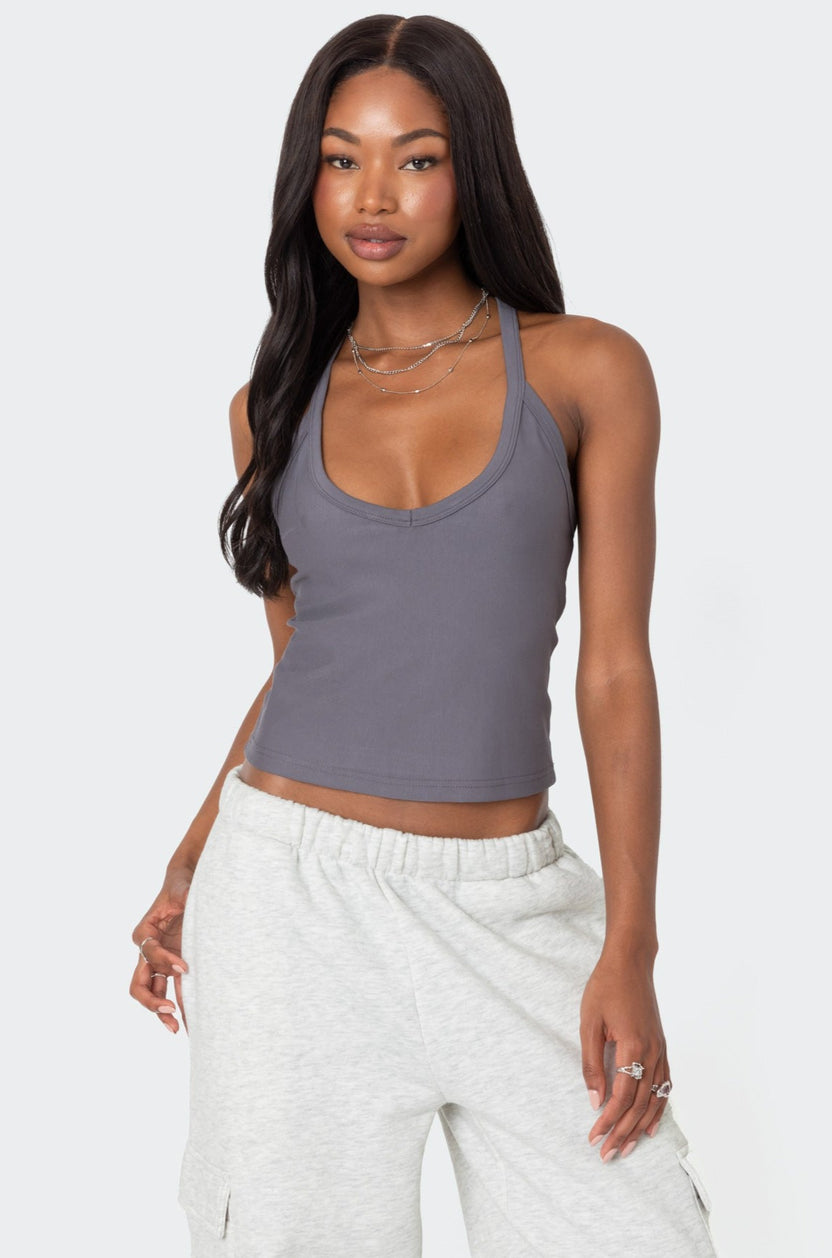 Racer Back Halter Top – edikted