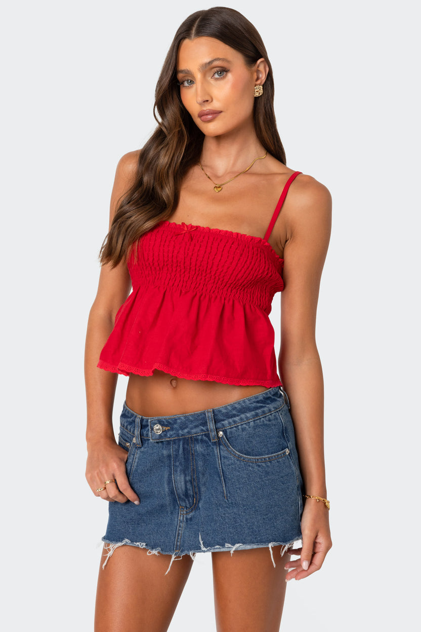 Millie Scrunch Tank Top – edikted