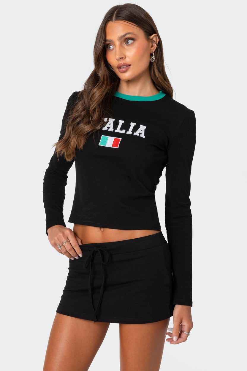Italy Long Sleeve T Shirt – edikted