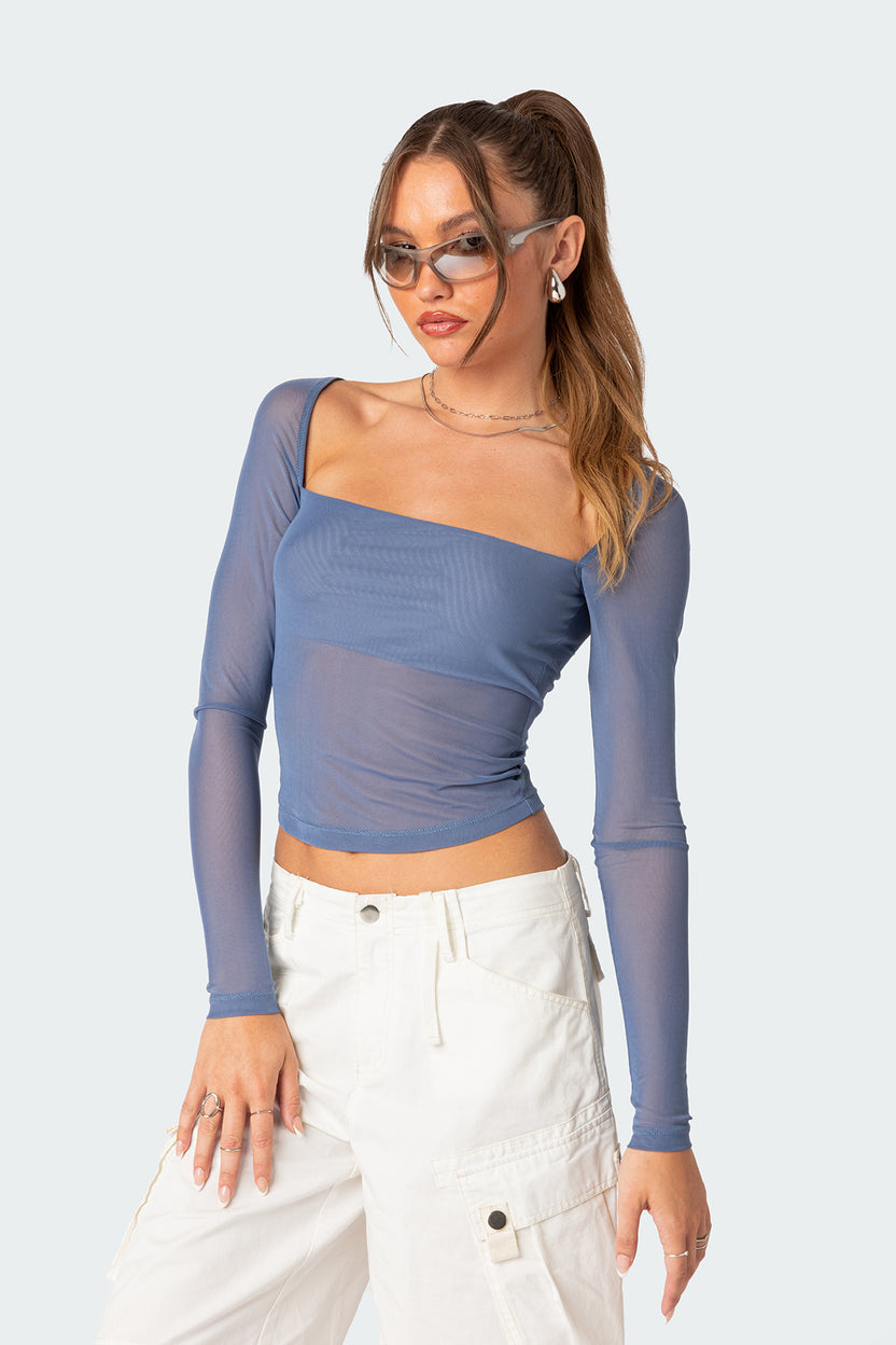 Marta Mesh Top – edikted