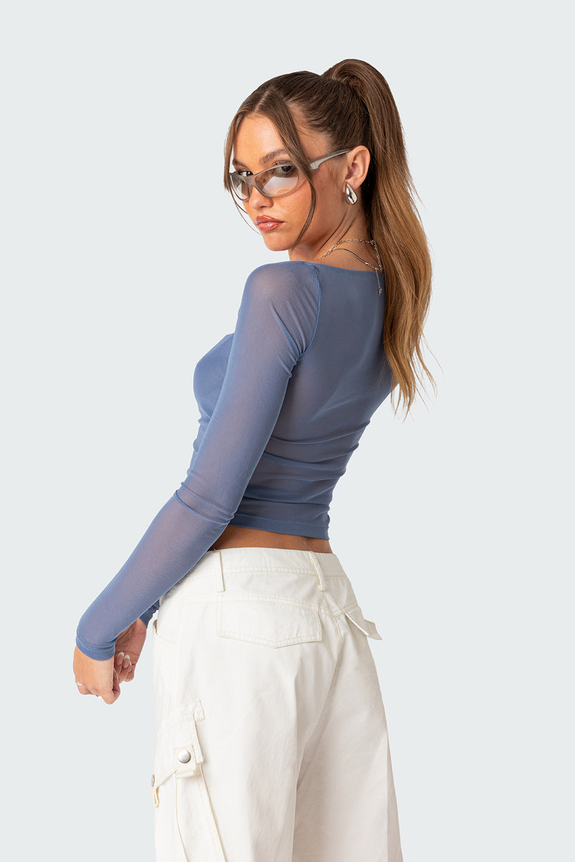 Marta Mesh Top – edikted