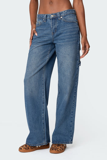 Carpenter Low Rise Jeans – edikted