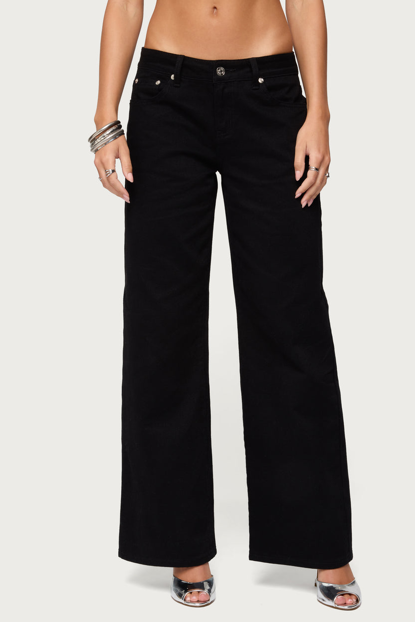 Roman Low Rise Baggy Jeans – edikted