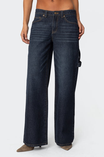 Carpenter Low Rise Baggy Jeans – edikted