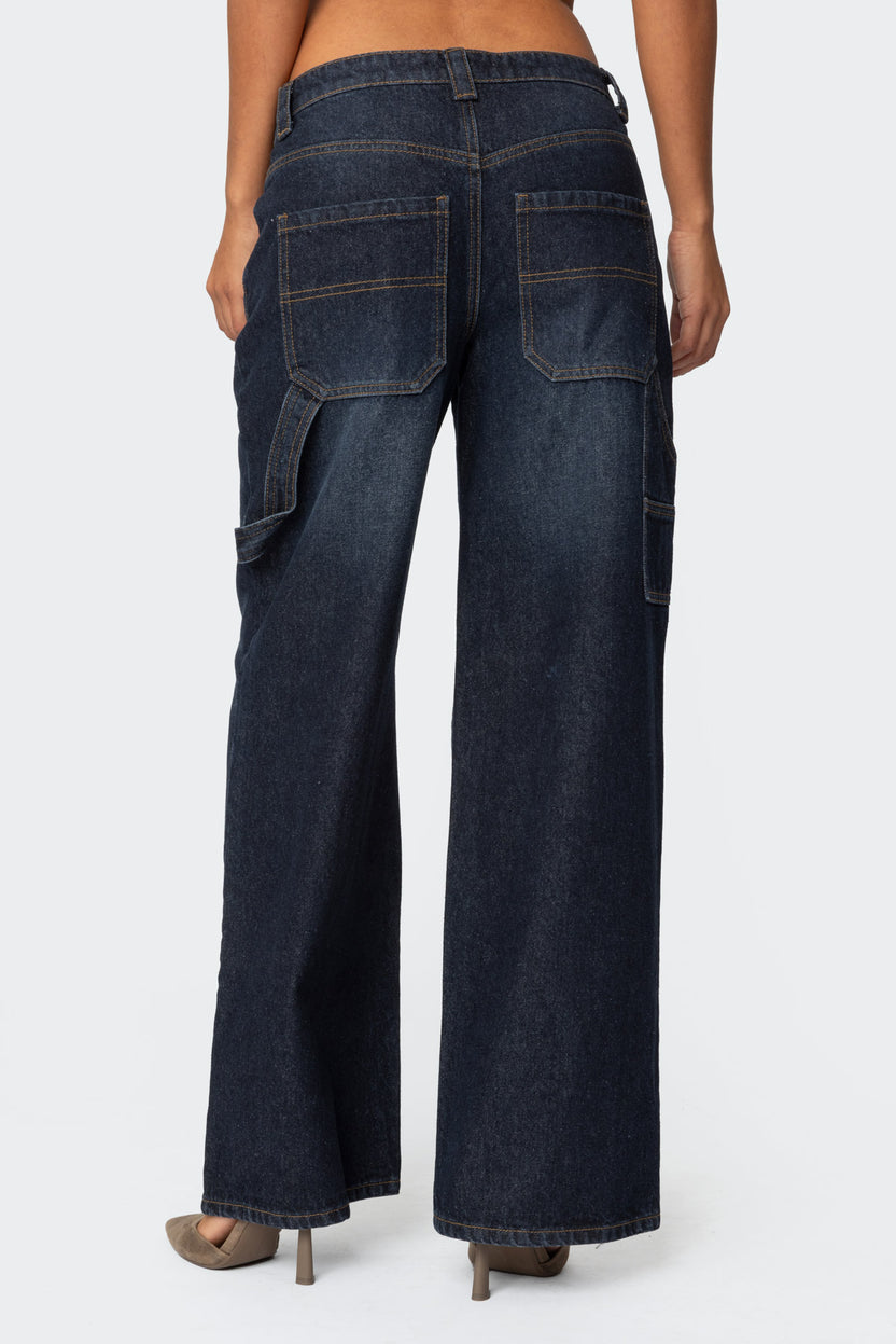Carpenter Low Rise Baggy Jeans – edikted