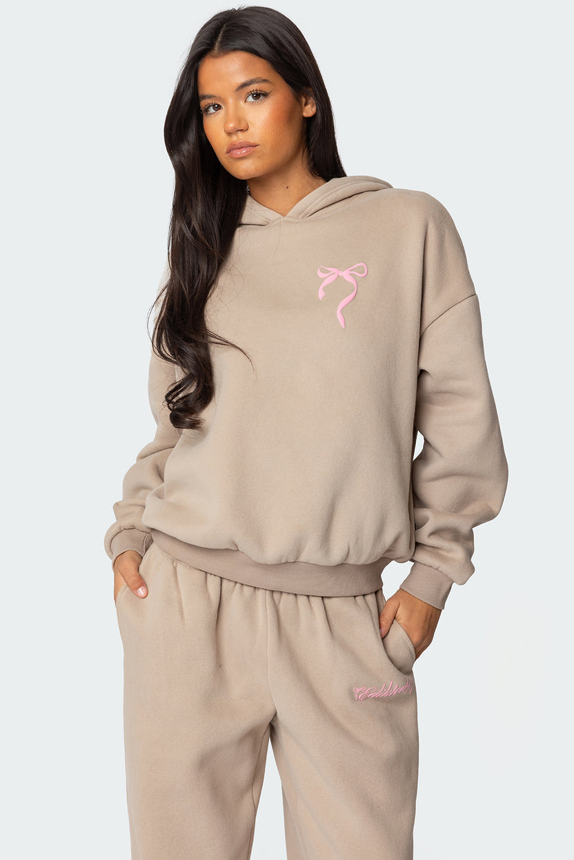 Sasha Bow Detail Hoodie – edikted