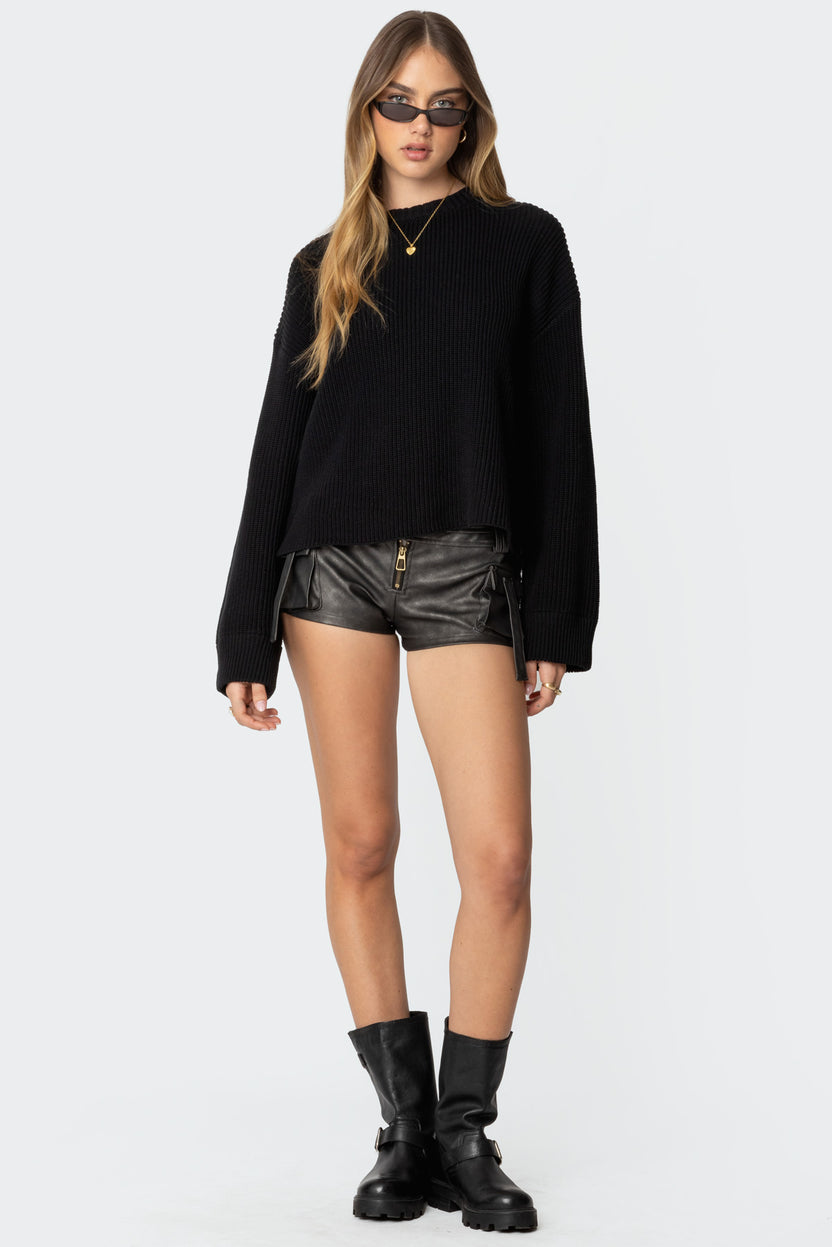 Marleen Oversized Knit Sweater – edikted