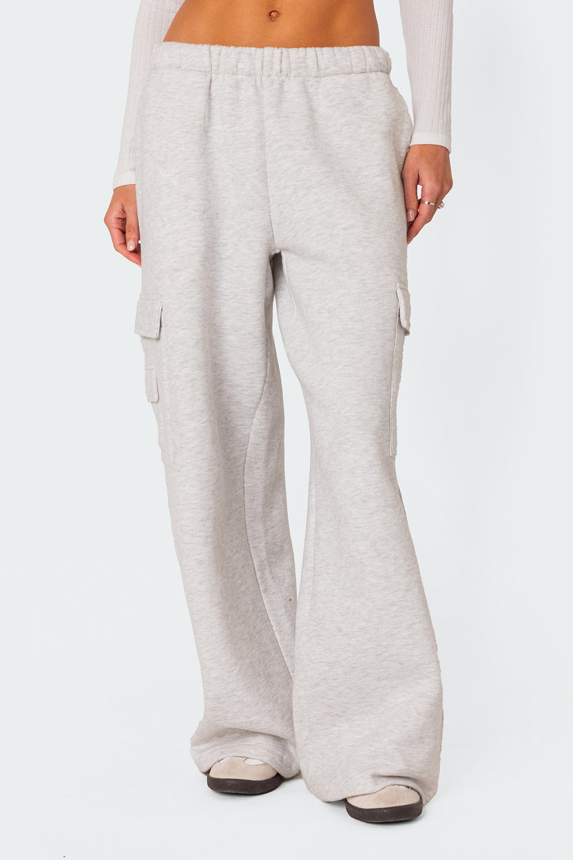 Wide Leg Cargo Sweatpants – edikted
