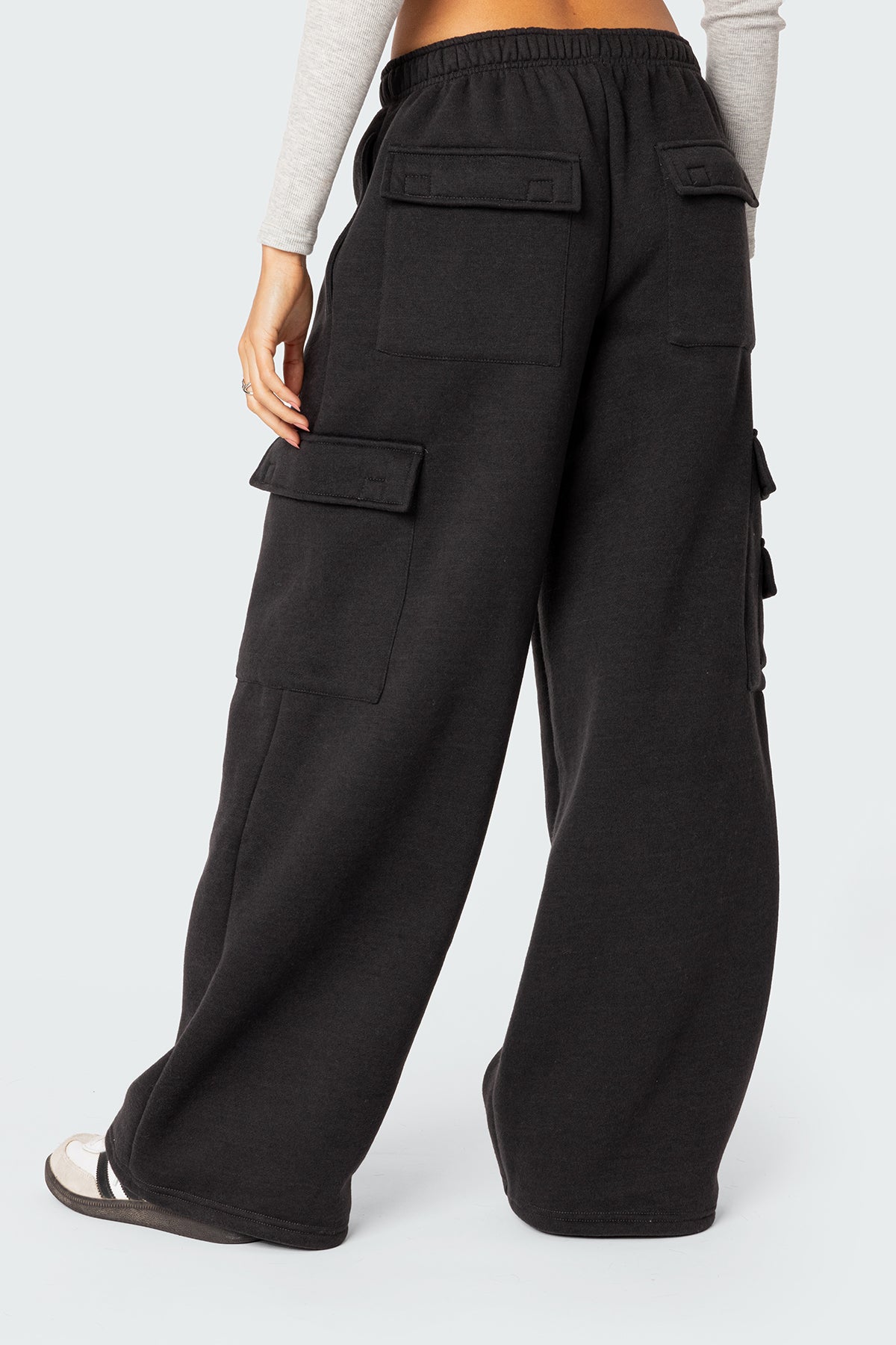 Wide Leg Cargo Sweatpants – edikted