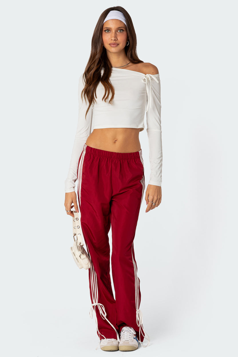 Remy Ribbon Track Pants – edikted