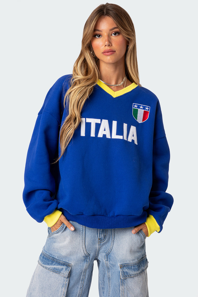 Italy Oversized Sweatshirt – edikted