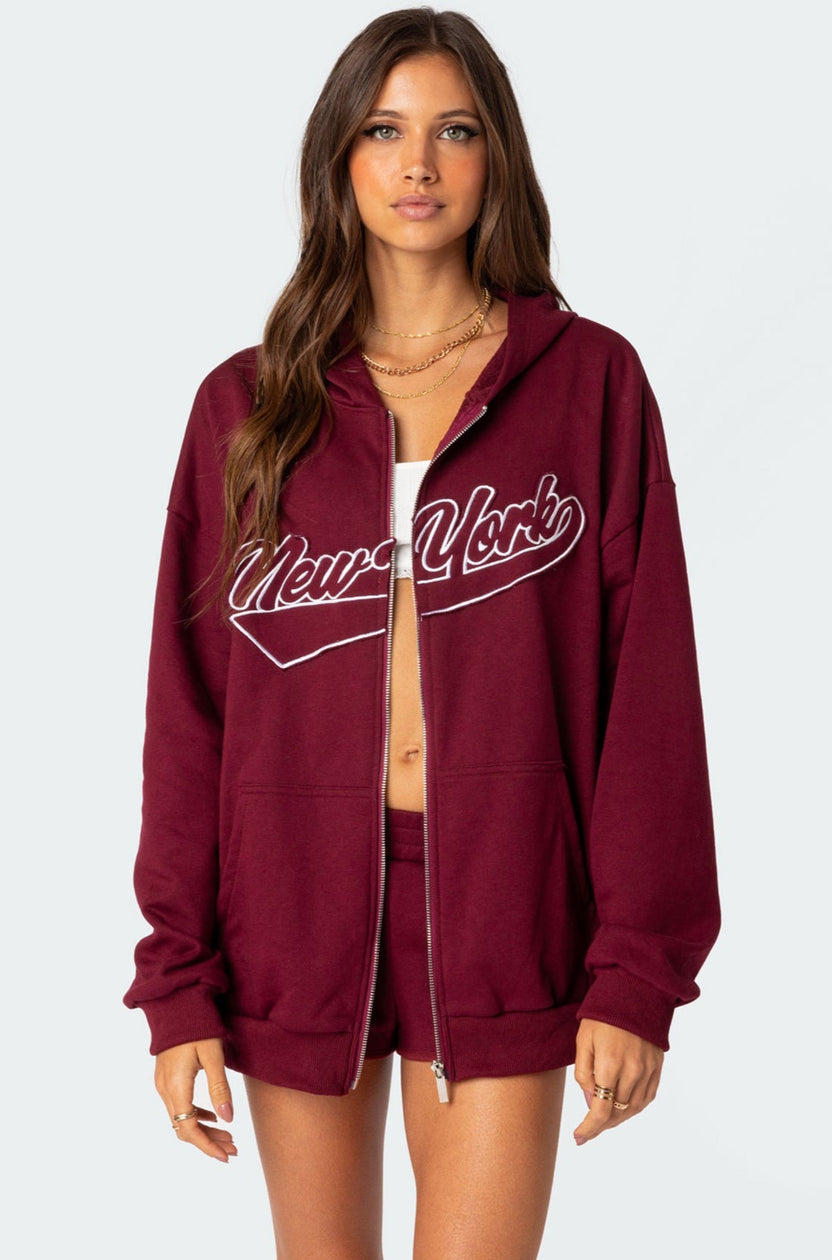 New York Oversized Hoodie – edikted