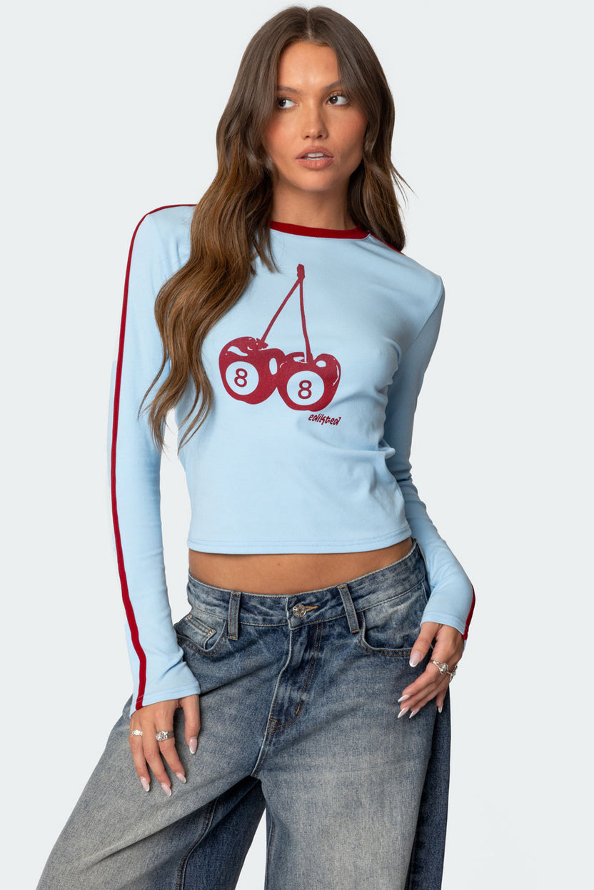Cherry 8 Long Sleeve T Shirt – edikted