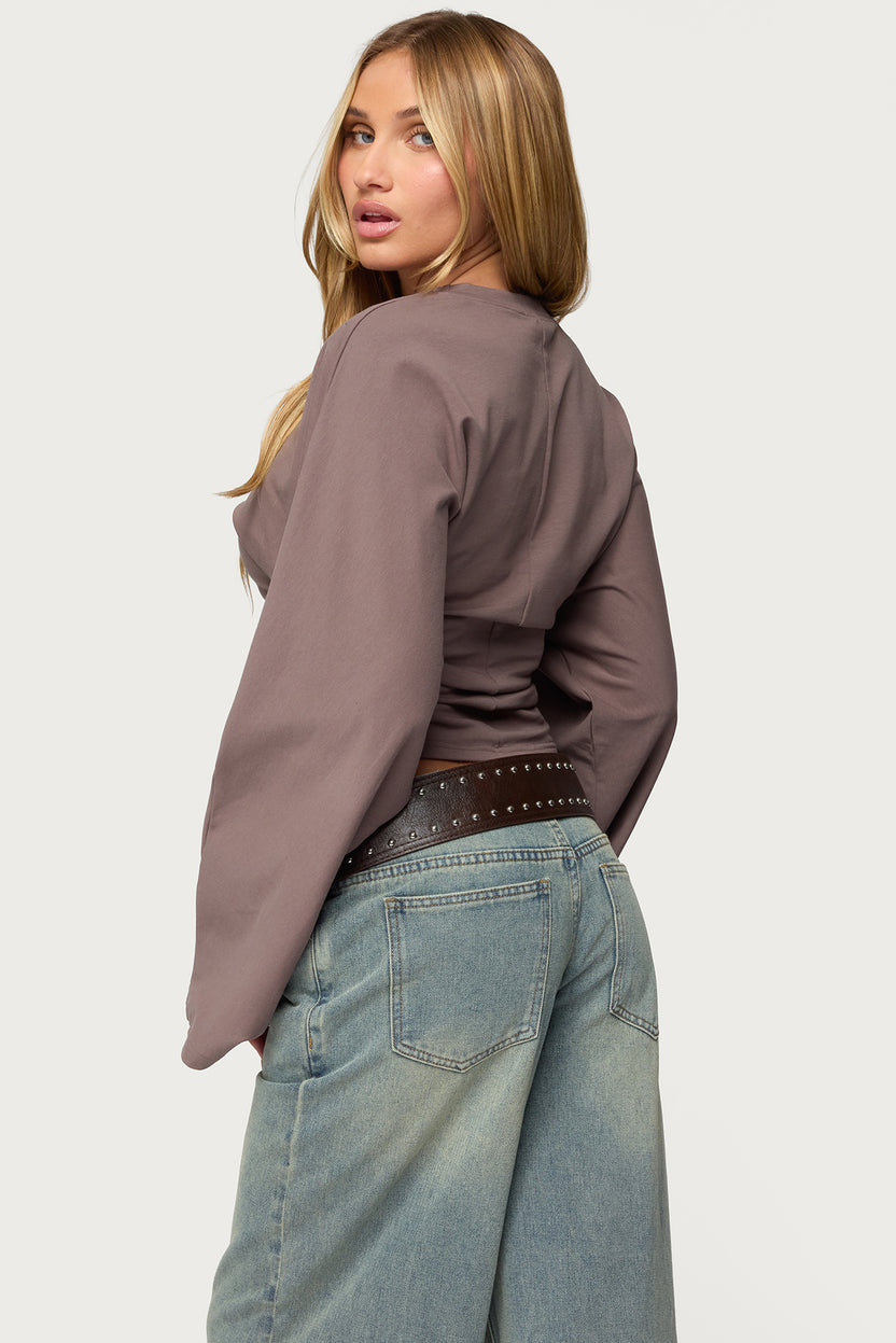 Charlisa Cinched Waist Top – edikted