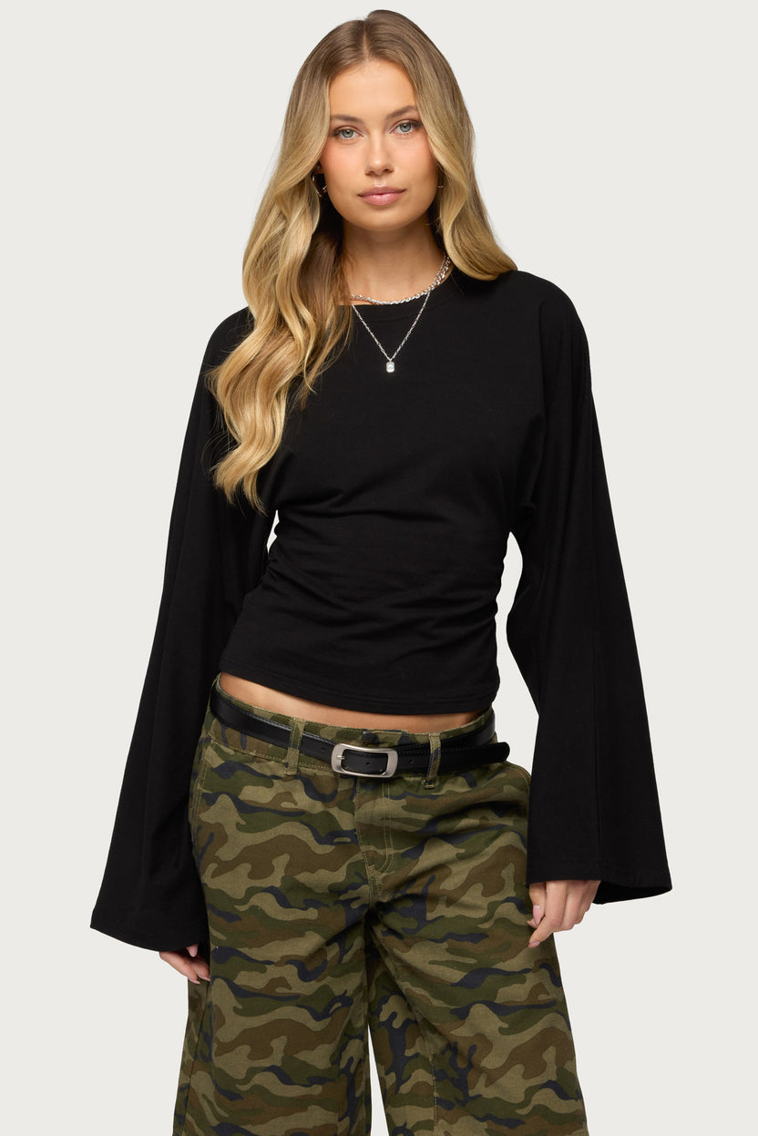 Charlisa Cinched Waist Top – edikted