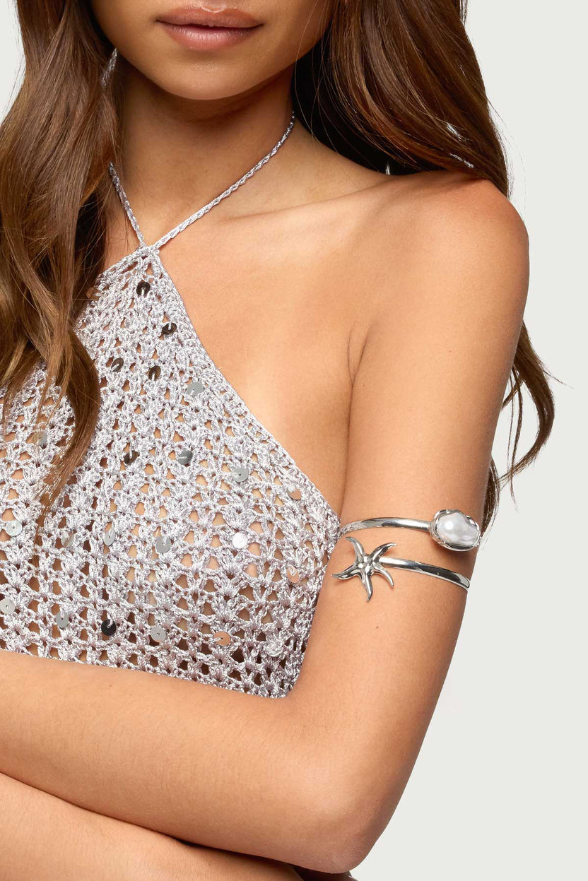 Pearly Sea Star Arm Cuff – edikted