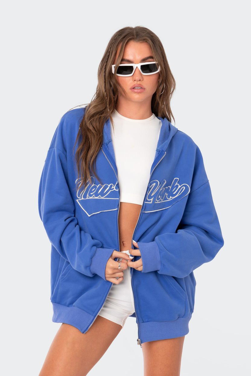 New York Oversized Hoodie – edikted