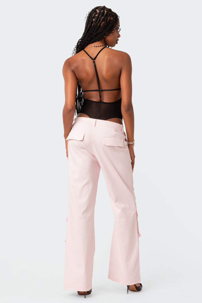 Alva Open Back Sheer Mesh Bodysuit – edikted